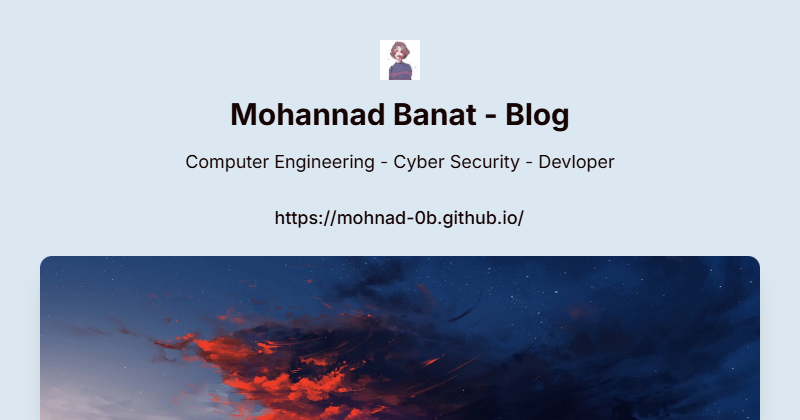 Welcome to mohand-0b blog